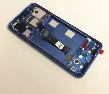 ЖК-дисплей Super AMOLED для Xiaomi Mi 9 Mi9, дисплей с сенсорным экраном и Синий, with Blue Frame