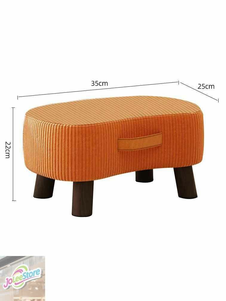 Пуфик на ножках Oqqi, низкий мягкий пуф в детскую, банкетка для прихожей, подставка под ноги, 22x25x35 см