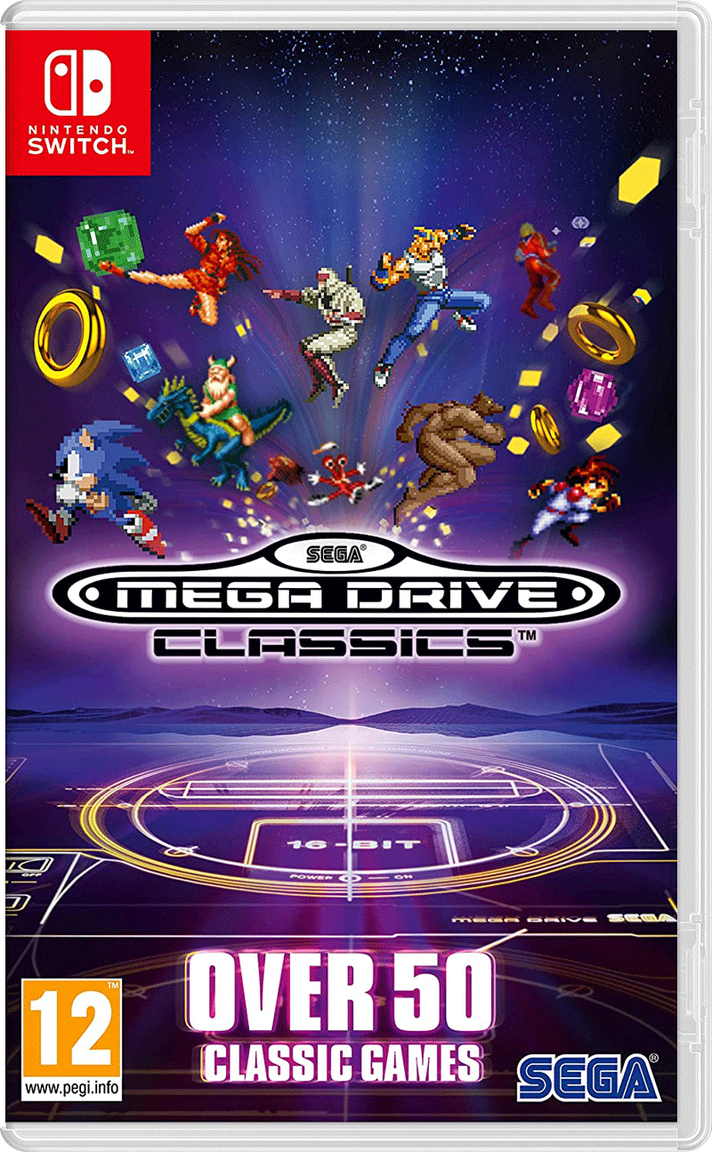 Игра SEGA Mega Drive Classics для Nintendo Switch, картридж + 12