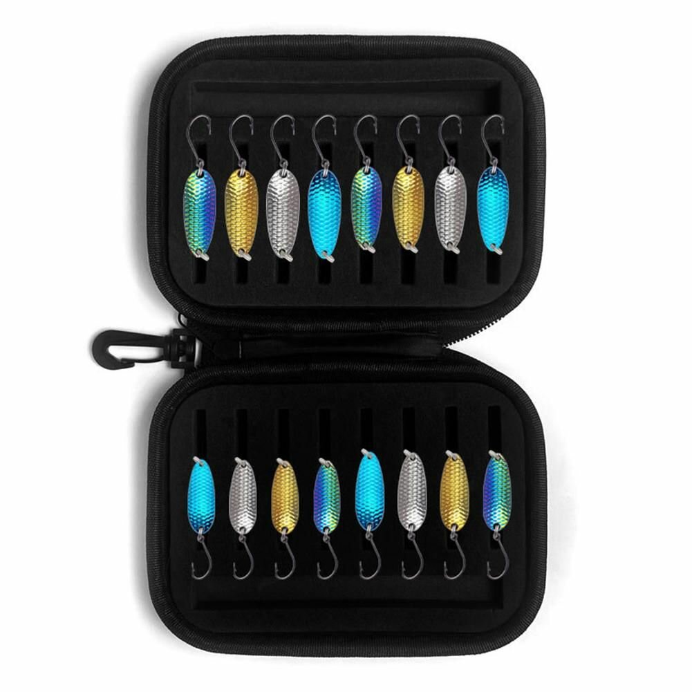 Набор блесен для спиннинга, Блесна для рыбалки, приманка Luya, подарочный набор 16 штук