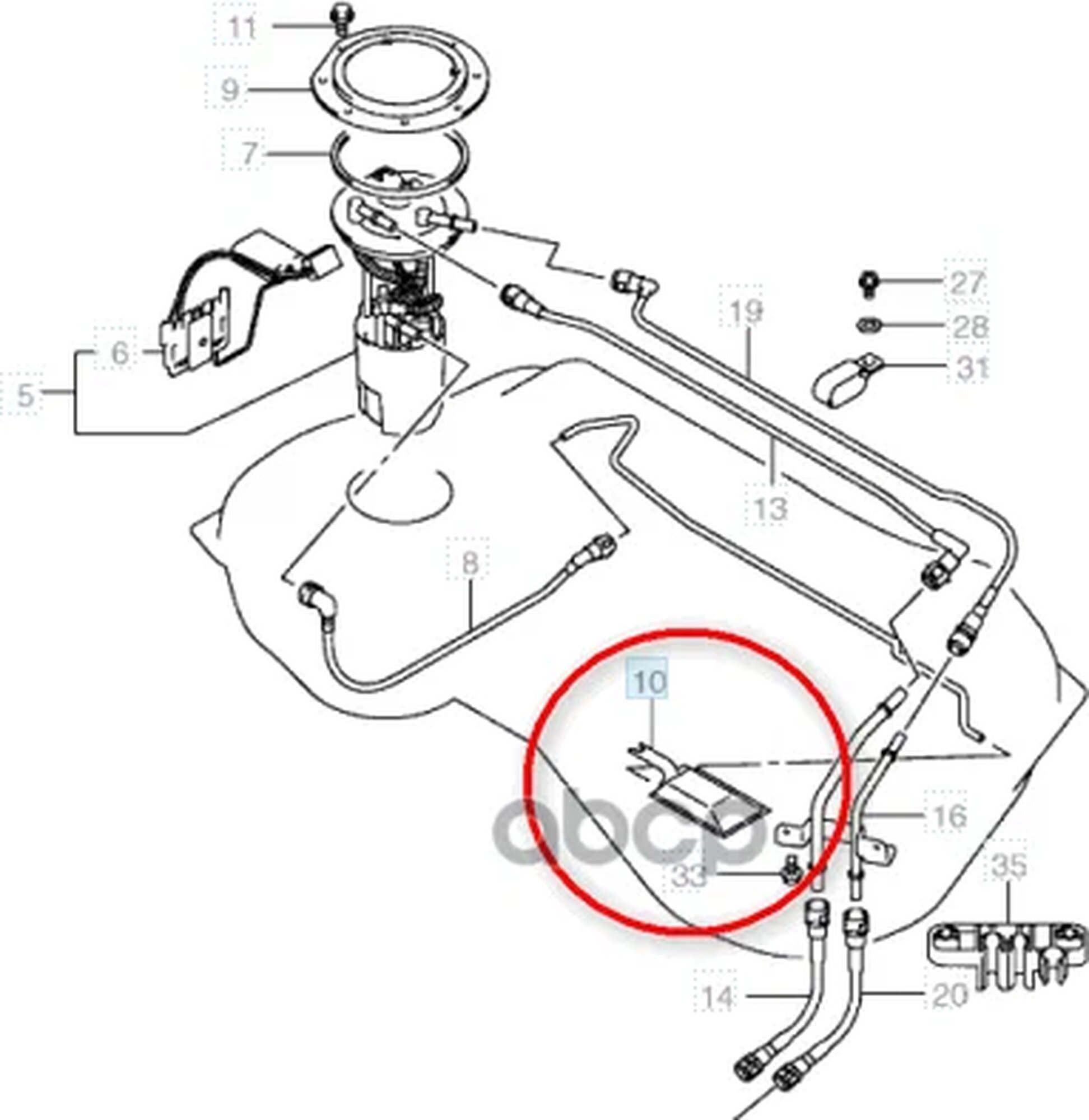 Фильтр топливный SUZUKI 1519565J00, для Suzuki Grand Vitara