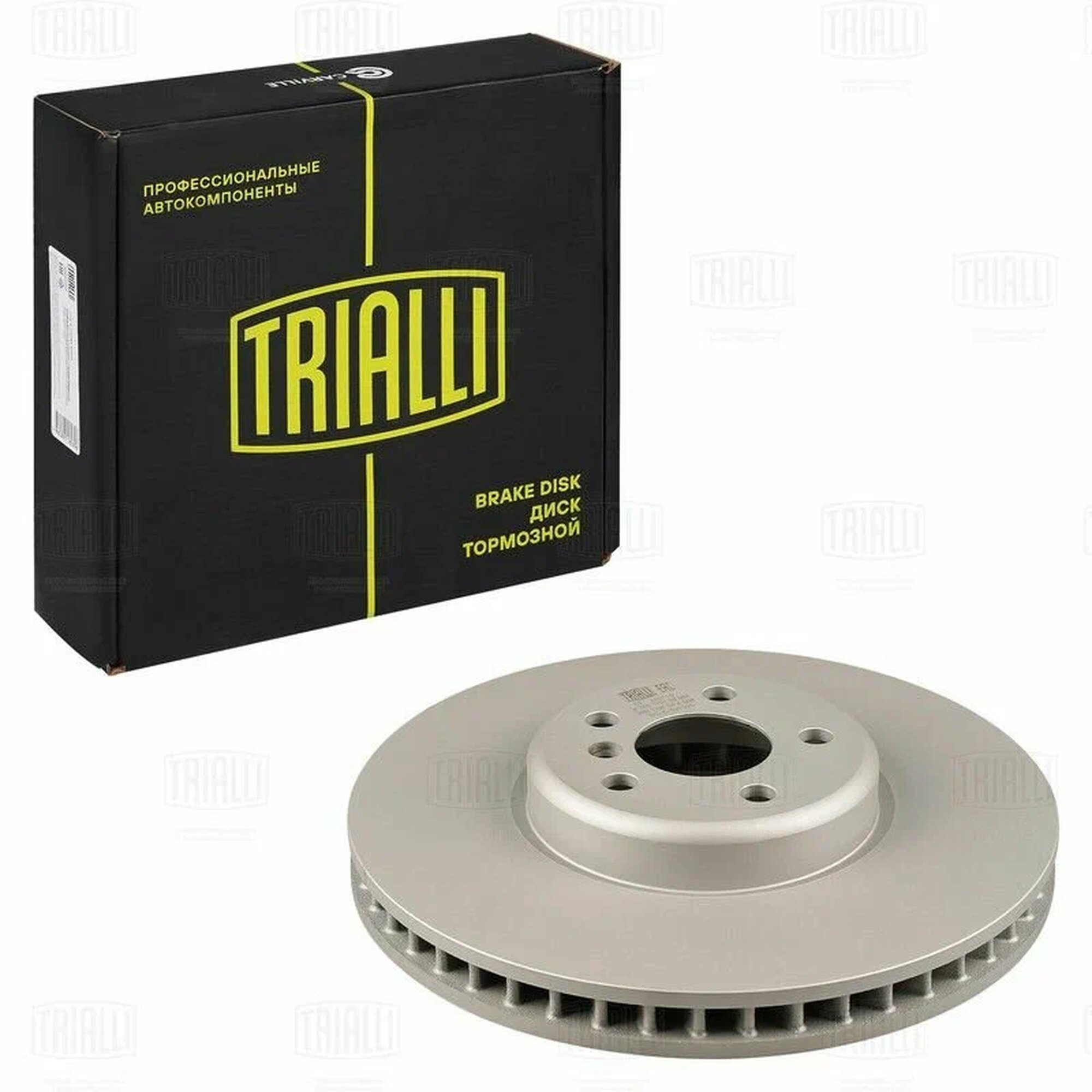 Диск тормозной передний правый Trialli DF 240116 для а/м BMW 3 (G20) (18-), 5 (G30) (16-), d 348 мм