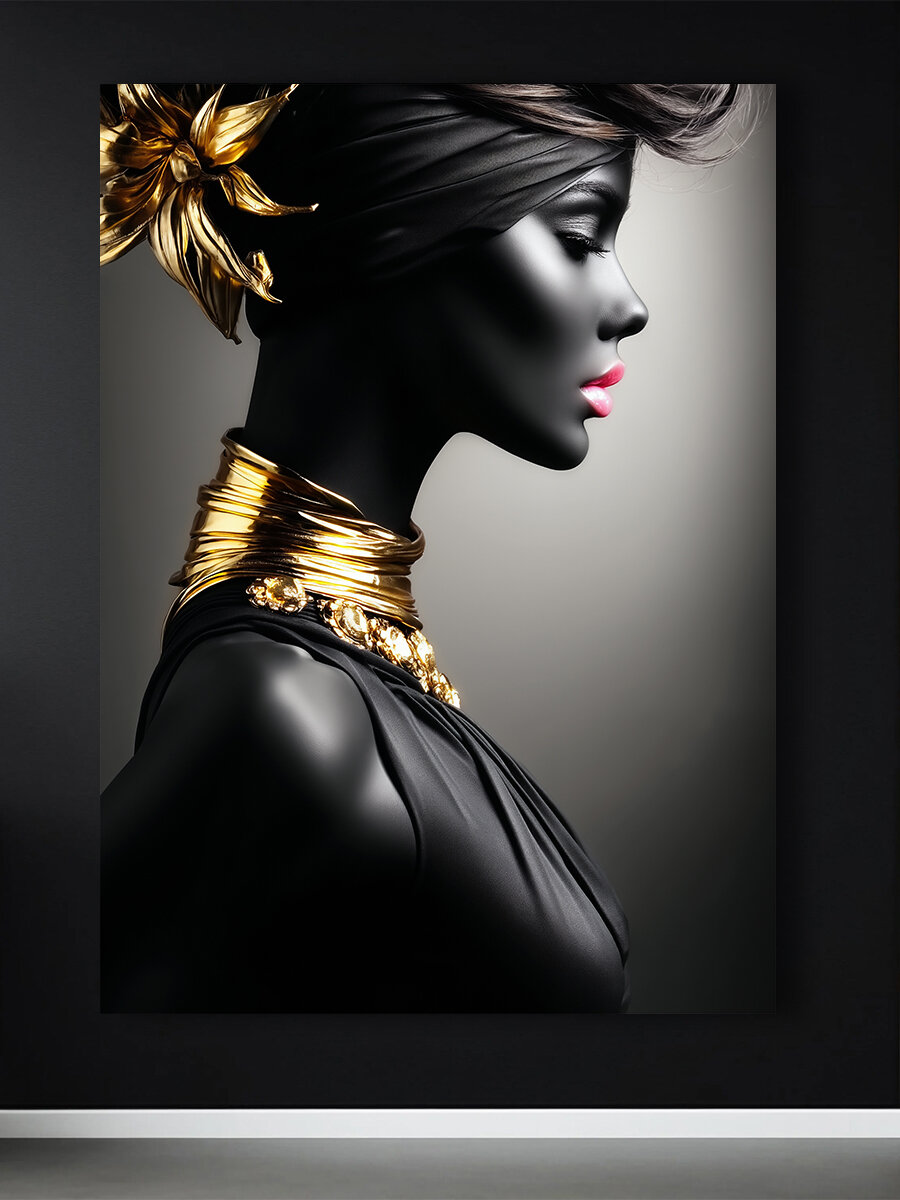 Картина интерьерная - "Портрет / Лицо девушки" , 40х60 см.