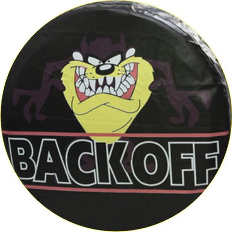 1 15-дюймовый чехол для запасного колеса – прочный ПВХ, быстроустанавливаемый, подходит для внедорожников, грузовиков, джипов и хот-родов, с изображением льва и предупреждением «Не входить»