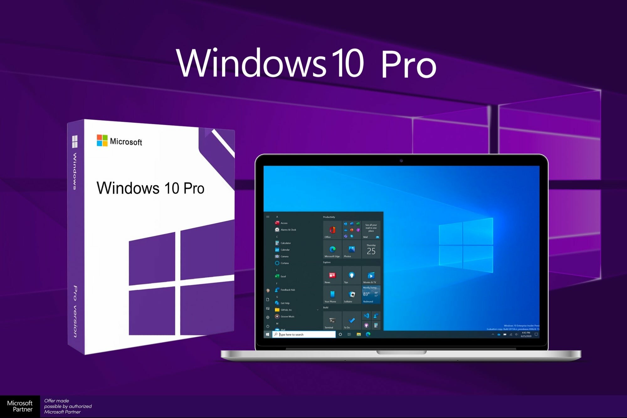 Microsoft Windows 10 Pro x32/x64 (Retail / Бессрочный ключ) / Виндовс 10 Про / Все страны
