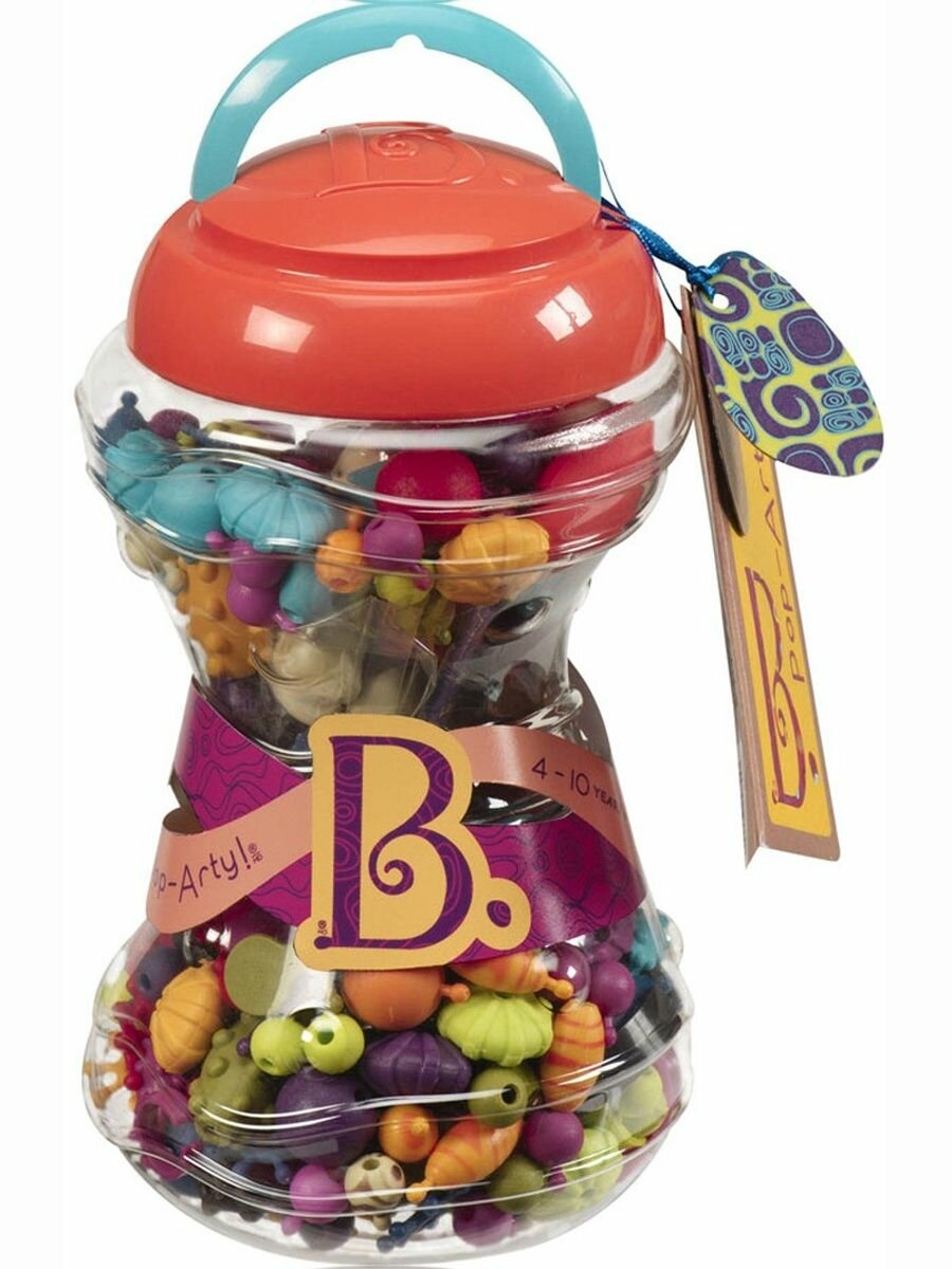 B.TOYS (BATTAT) Набор для создания украшений Pop Arty, 300 элементов конструктор бусин