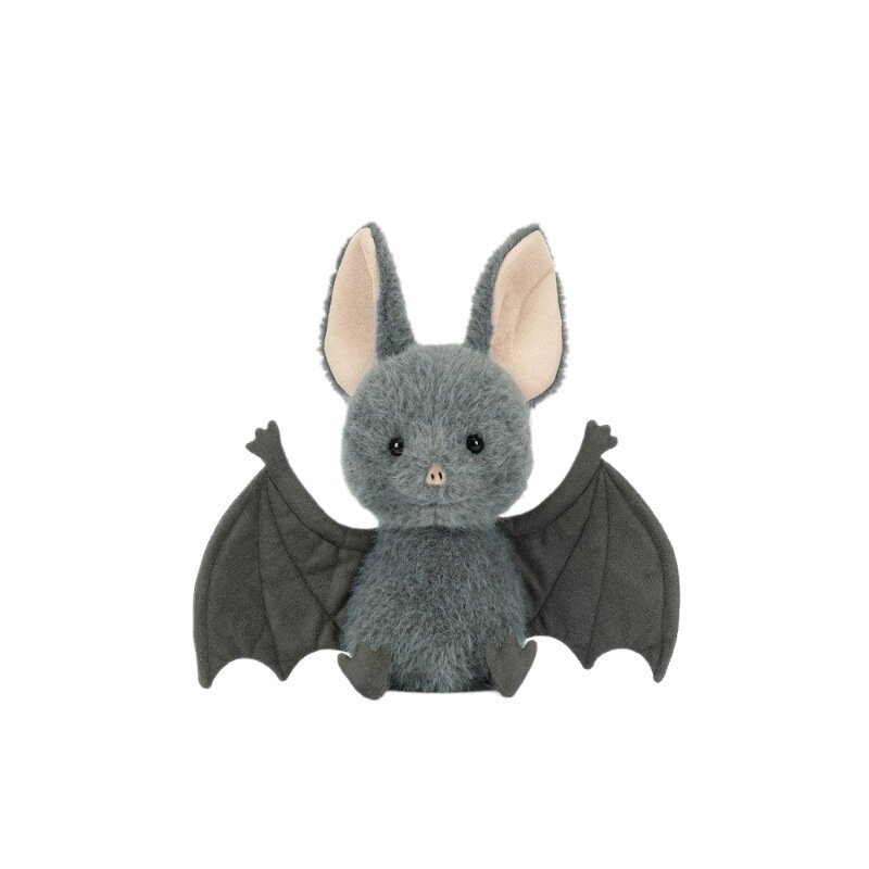 Забавная плюшевая игрушка-летучая мышь Jellycat Brooks, подарочная кукла, рождественский подарок