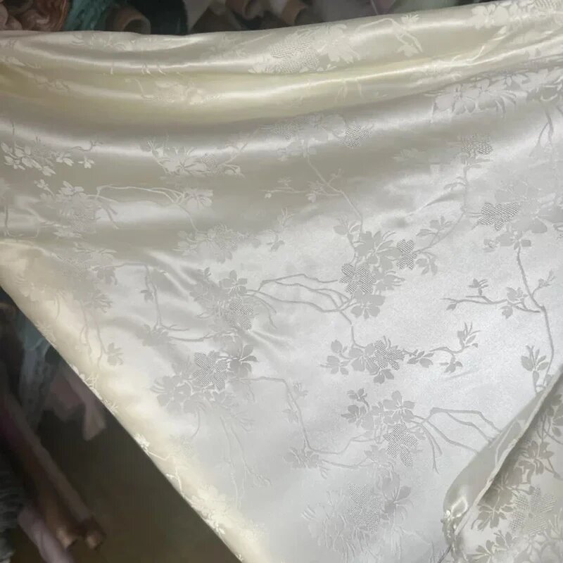 Шелково-вискозная жаккардовая ткань, 114 см, X021 number 1