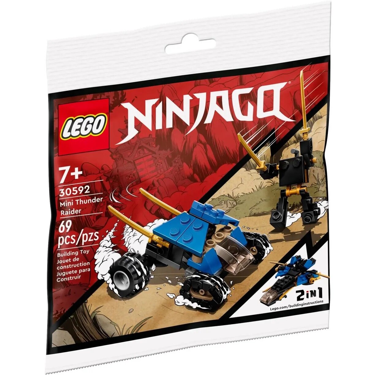 Ninjago LEGO 30592 Мини-внедорожник Молния Конструктор