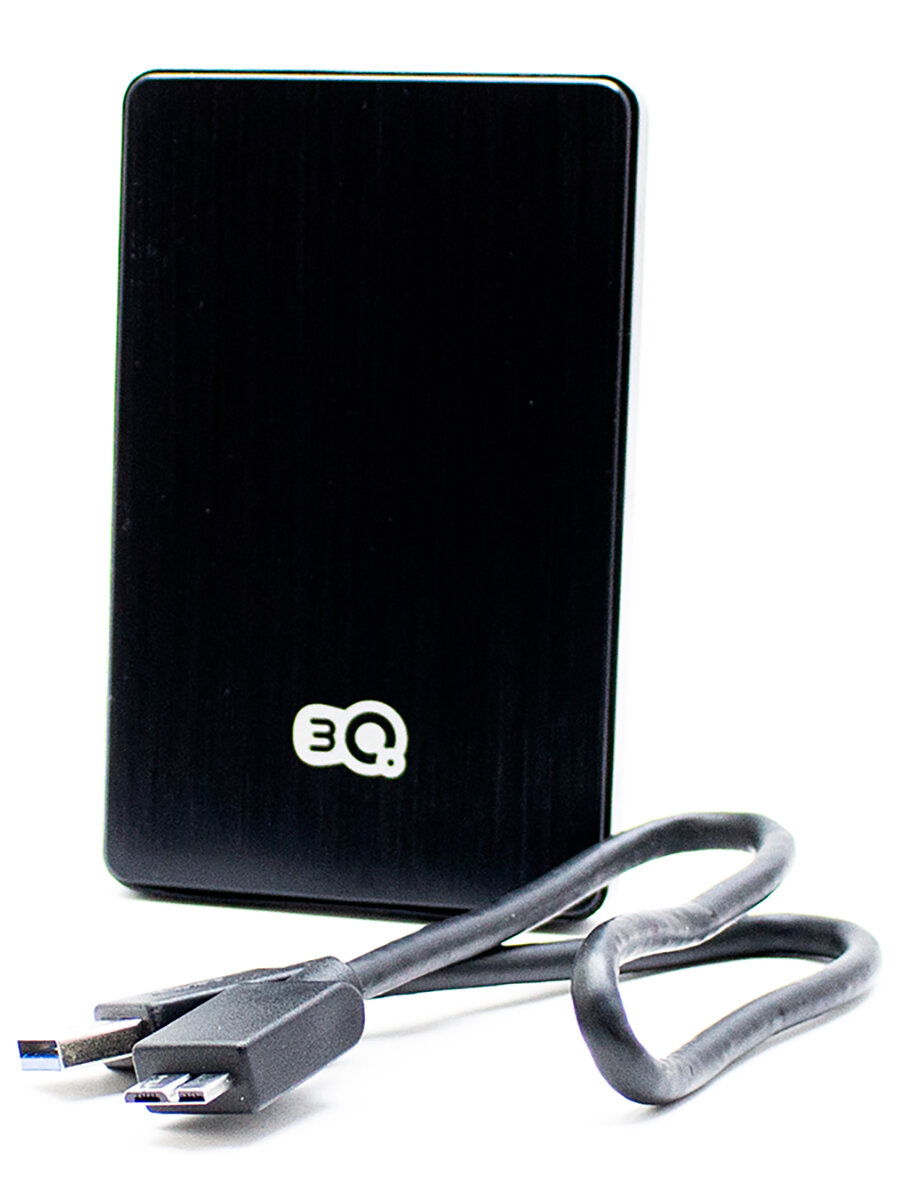 Внешний корпус для жёсткого диска 3Q USB 3.0 для SSD/HDD 2.5" толщиной 7-9.5мм