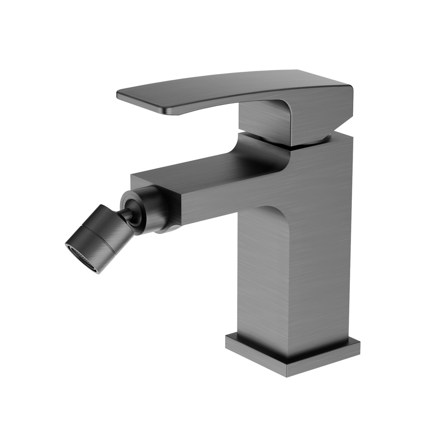 Смеситель для биде монолитный Raglo R01.50.09 латунь, цвет графит