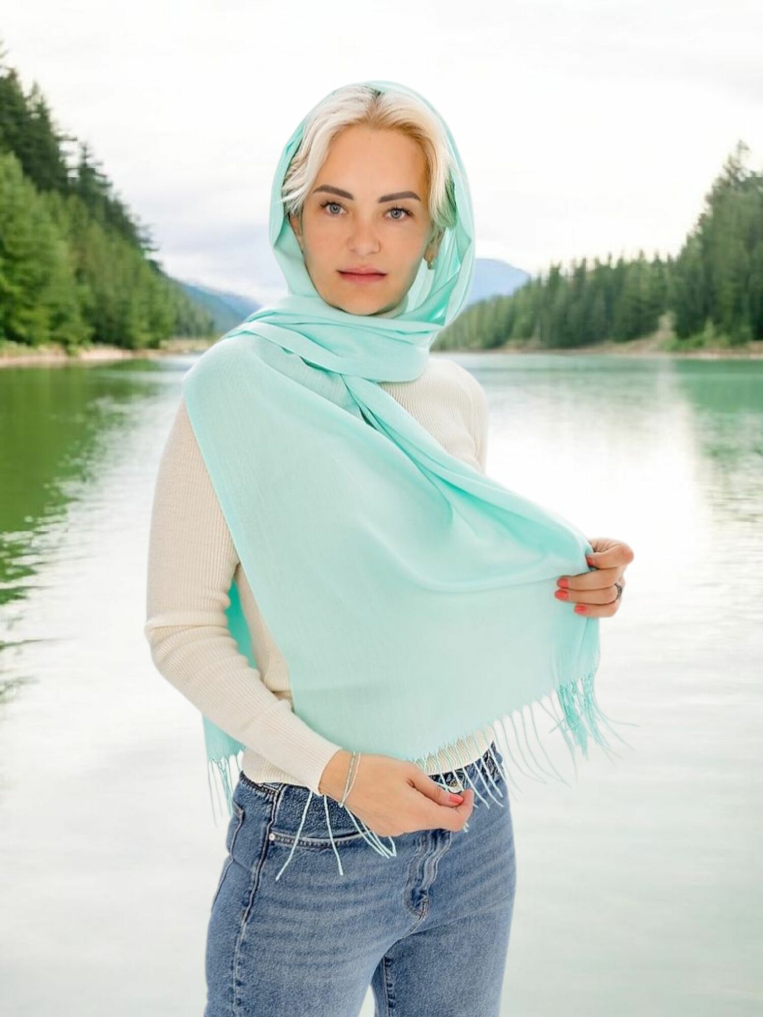 Палантин Осень-зима 2025 для женщин