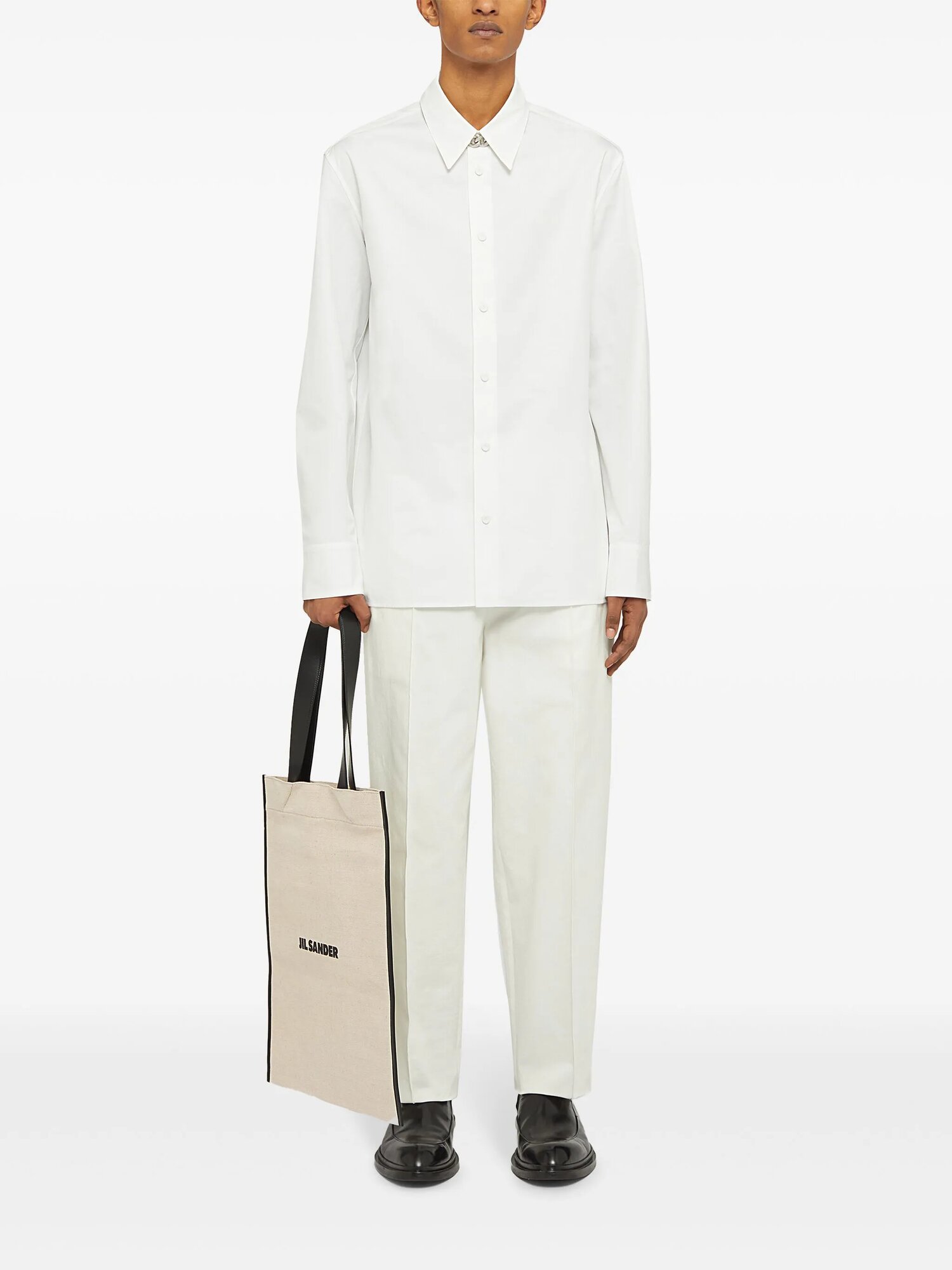 Сумка Jil Sander, бежевый/белый — фото 1