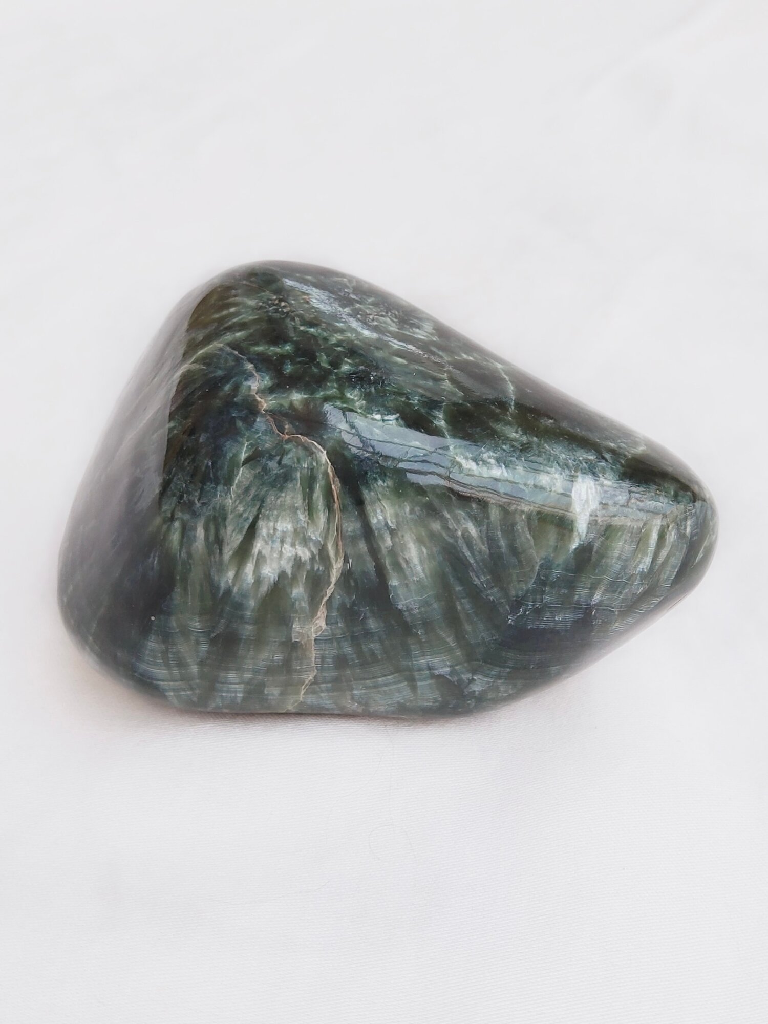 Клинохлор (серафинит) окатыши. Талисман. Амулет. Вес 184 гр