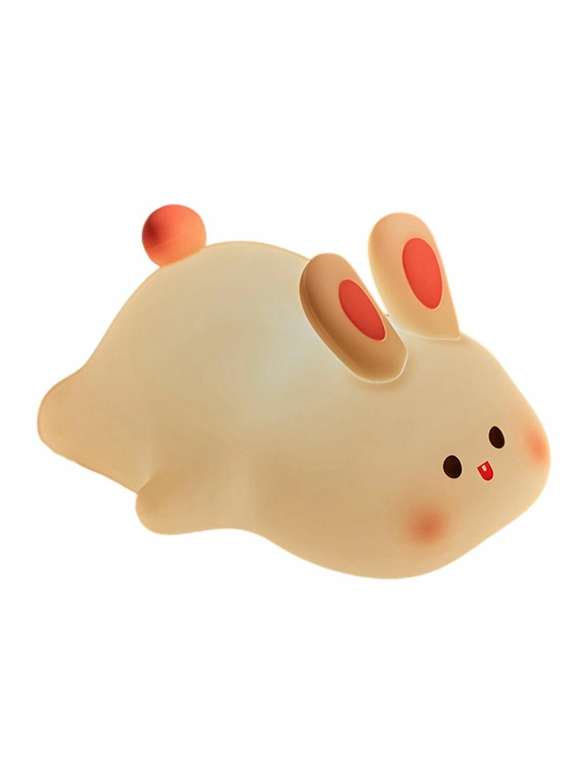 Ночник, Силиконовая лампа Big face Rabbit Силиконовый ночник для лежащего кролика-обычная модель