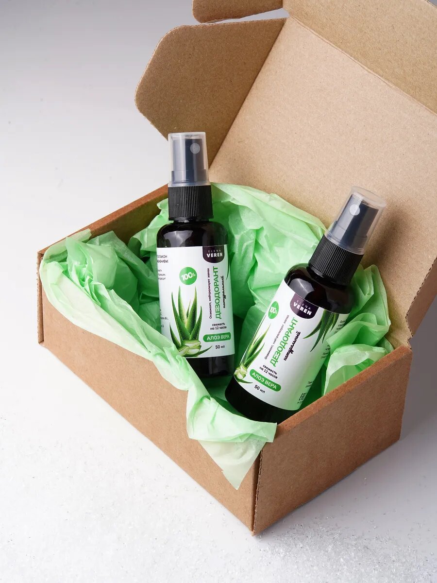 Дезодорант натуральный Алоэ-вера 2 шт набор