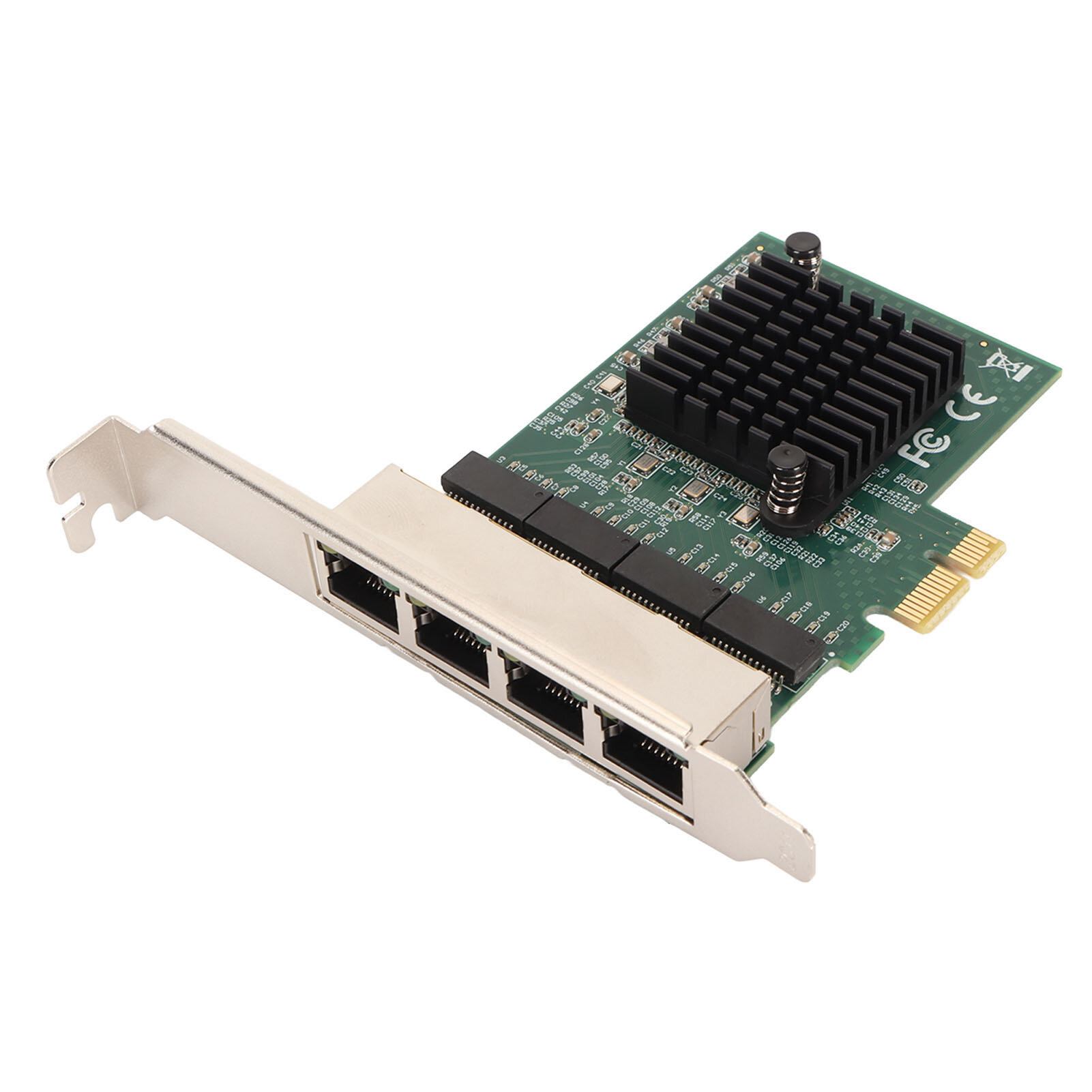 NA8111 T4 4 порта RJ45 Gigabit Ethernet PCIe X1 Сетевая интерфейсная карта RTL8111 Чип-серверная сетевая карта для Windows