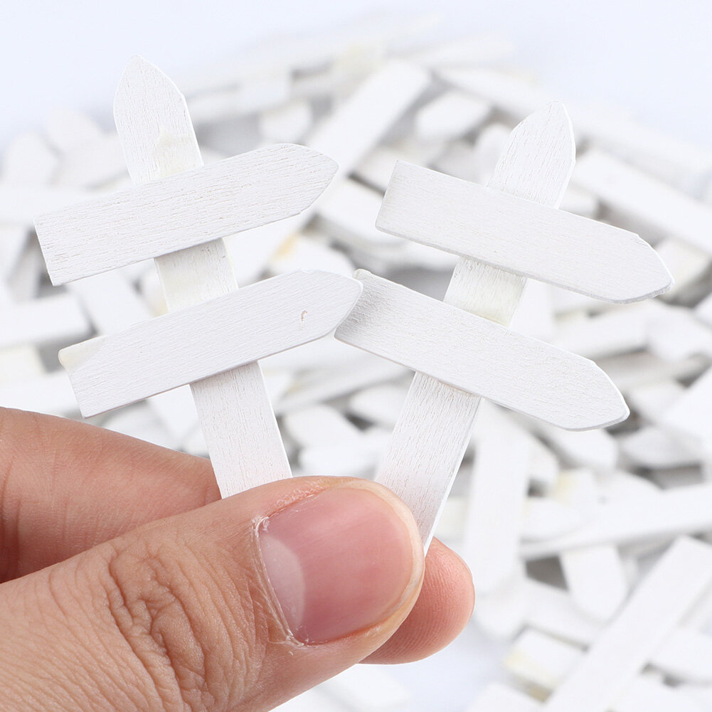 50 деревянных бирок для растений, оригинальные садовые таблички для суккулентов, декоративные маркеры для огорода и комнатных цветов