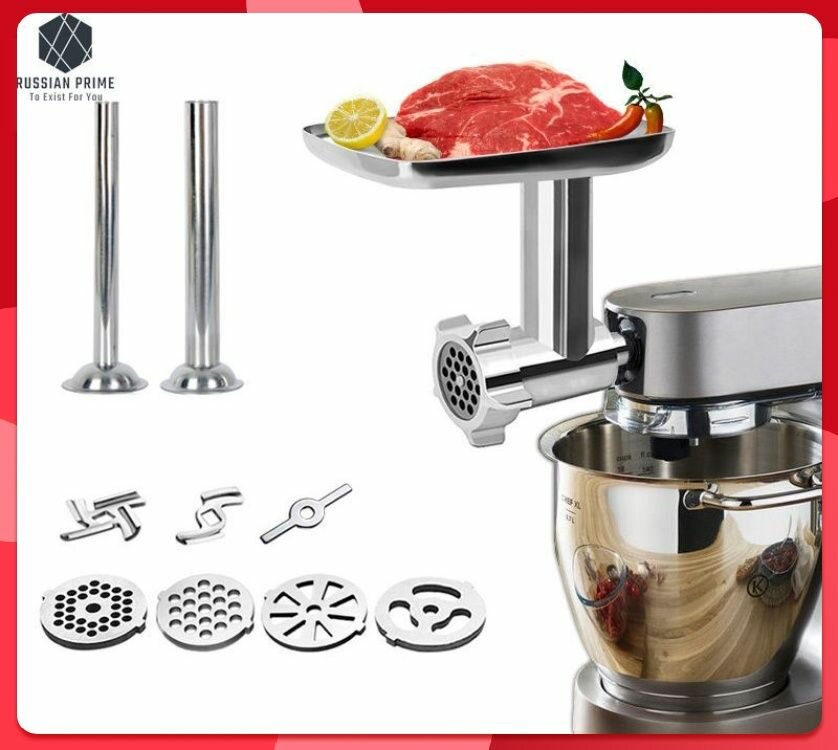 Высокое качество Насадка-мясорубка для кухонной машины Kenwood Подходит для всех моделей, с насадками для приготовления домашних колбас и кеббе