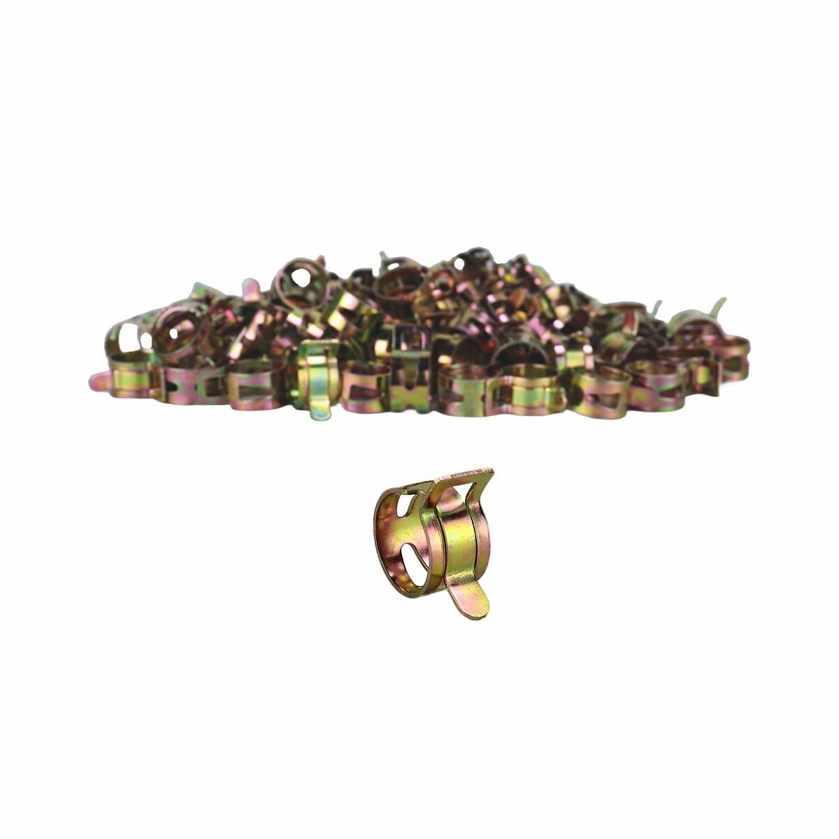 Хомут пружинный 18/12 мм W1 RUSBELT (10 штук в упаковке)