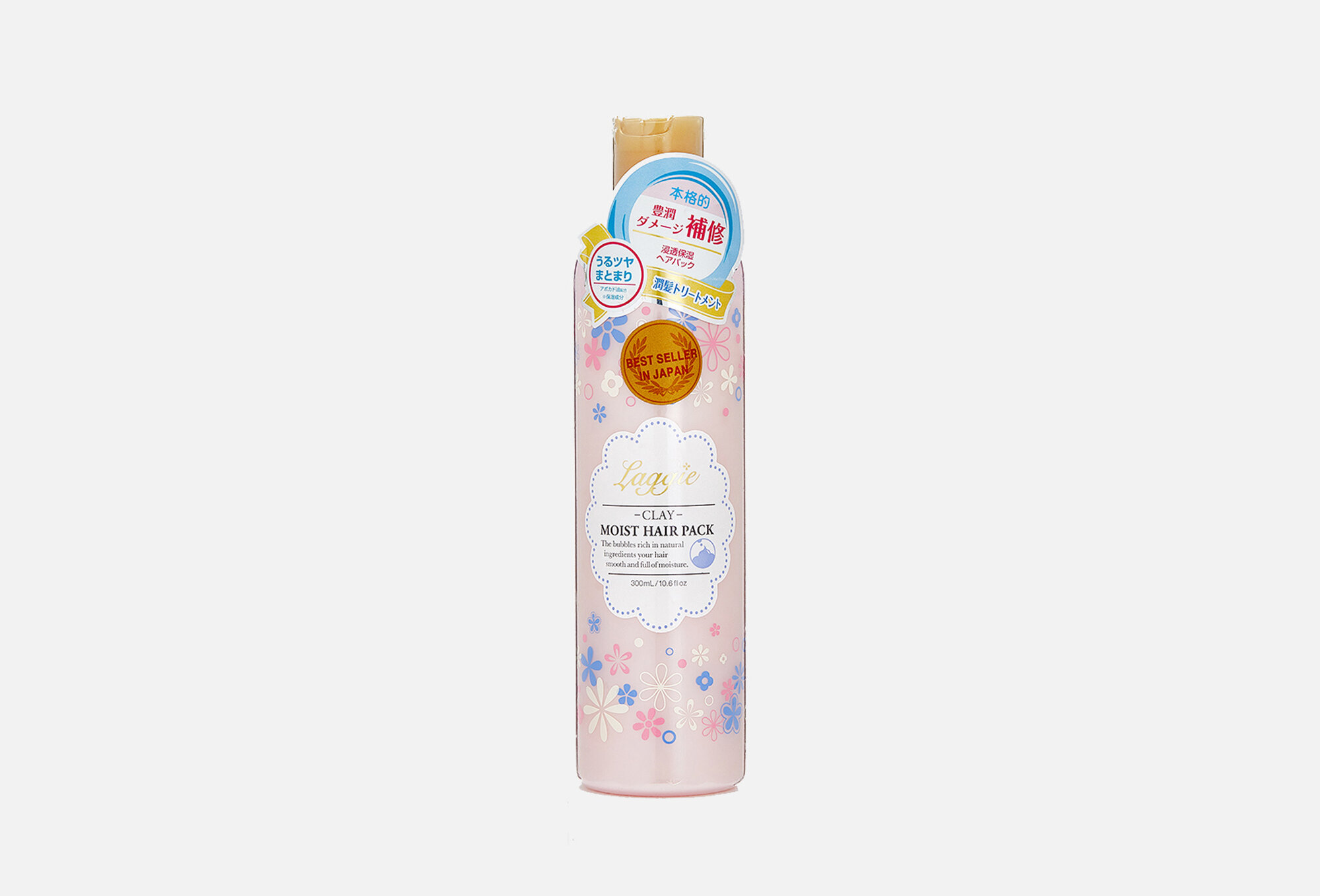 Маска для восстановления волос и поддержания цвета BIGAKU Laggie Clay Moist Hair Pack 300 мл