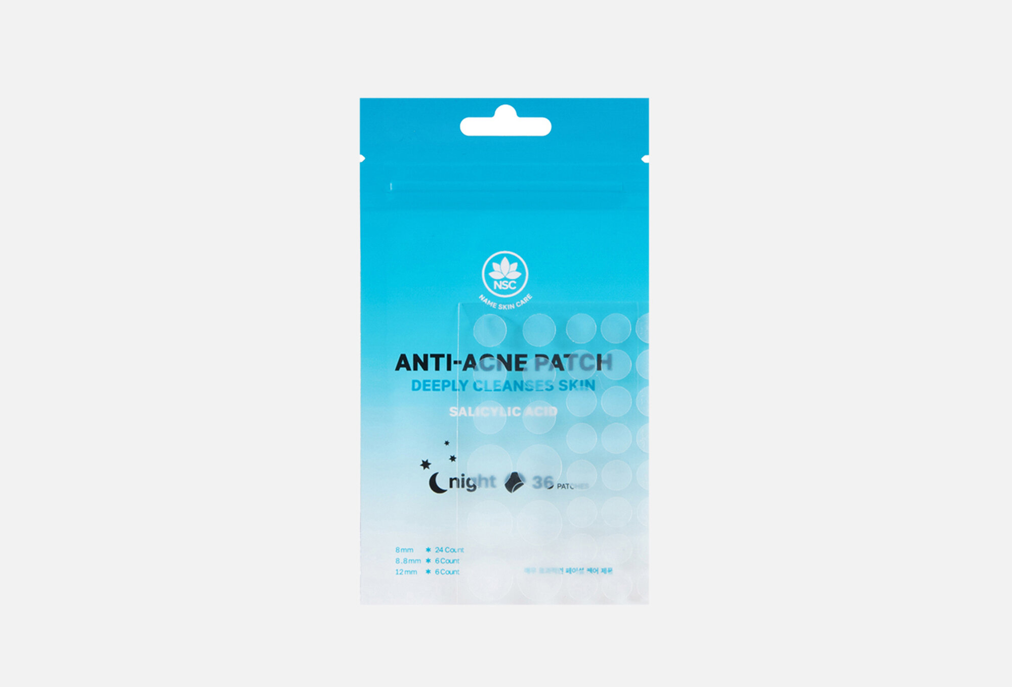 Ночные Патчи от прыщей NAME SKIN CARE Anti-Acne NIGHT Patch
