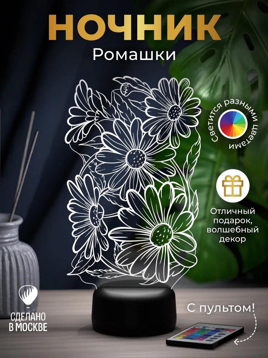 Ночник Цветы ромашки