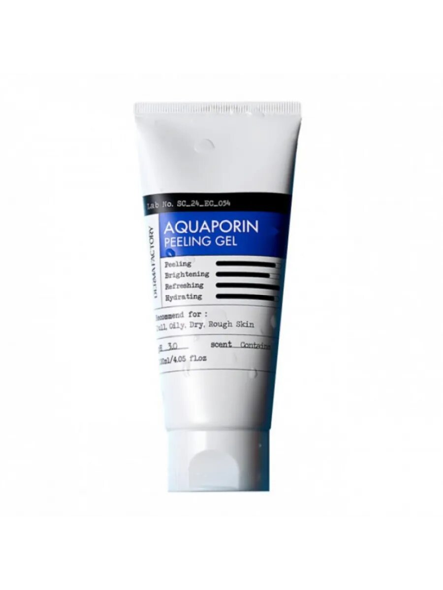 Гель DERMA FACTORY Aqua Porin Peeling Gel, для лица, для всех типов кожи, 120 мл