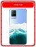 Чехол на Vivo V21 / Виво V21 с принтом "Большая волна", прозрачный