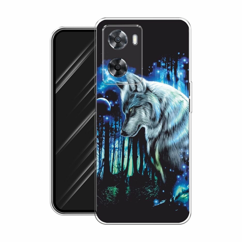 Чехол на Oppo A57 4G/A77 4G/A77s 4G/A57s / Оппо А57 4G с принтом "Сказочный волк" — фото 1