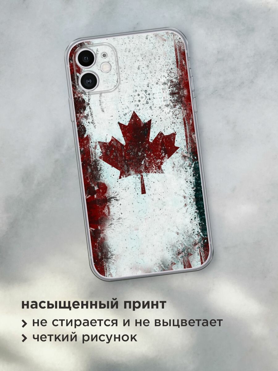 Силиконовый чехол на Apple iPhone 11 / Айфон 11 с принтом "Канада" — фото 1