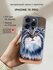 Чехол на Apple iPhone 15 Pro / Айфон 15 Про с принтом "Кот манул 2"