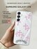 Чехол на Samsung Galaxy A16 / Самсунг А16 с принтом "Розовые кресты", прозрачный