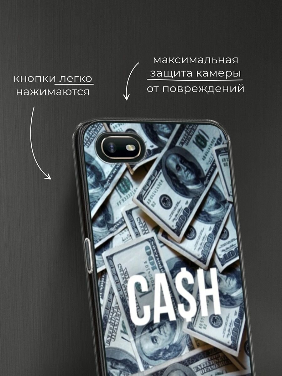 Силиконовый чехол на Oppo A1k / Оппо А1к с принтом "Cash" — фото 1