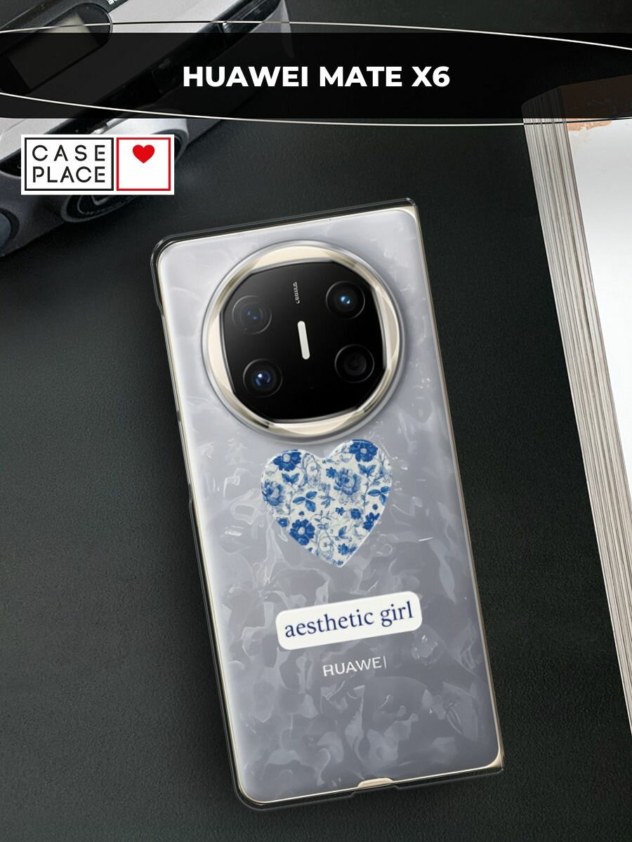 Чехол на Huawei Mate X6 / Хуавей Мате X6 с принтом "Aesthetic girl"
