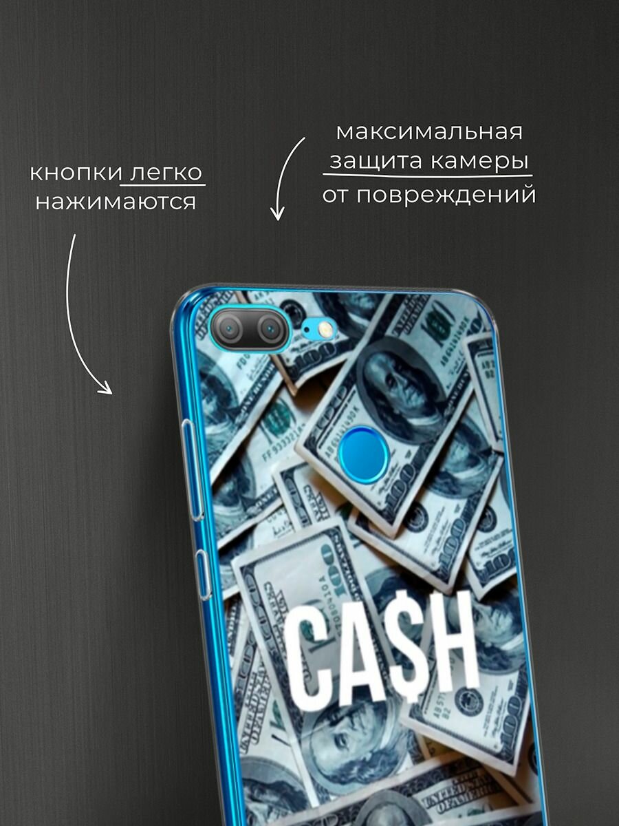 Силиконовый чехол на Honor 9 Lite / Хонор 9 Лайт с принтом "Cash" — фото 1