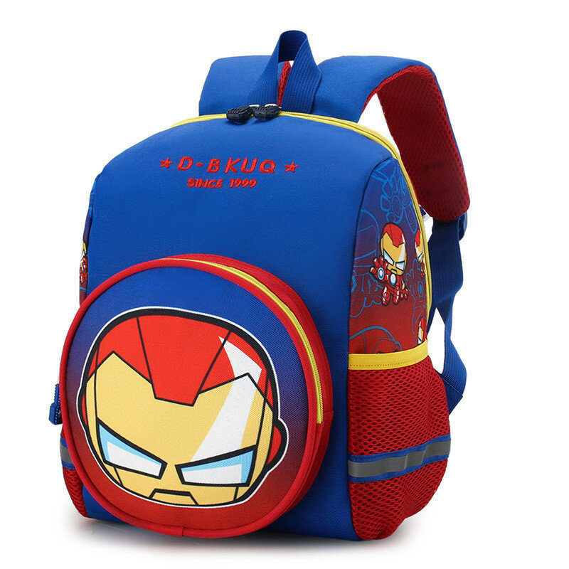 Unisex kids waterproof backpack with polyester lining and anime pattern for early learning