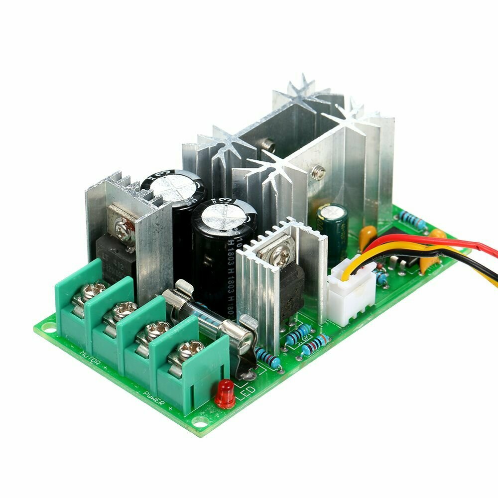 DC 12V 24V 36V 48V 20A Контроллер скорости двигателя ШИМ-регулятор скорости 0 100% регулируемый