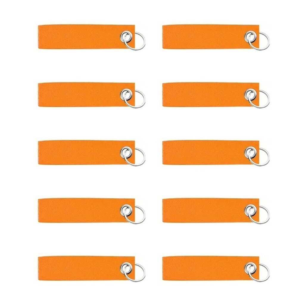 10 шт. Фетровые заготовки для брелков с металлическими кольцами