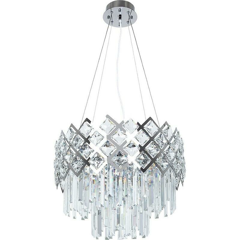 Люстра Arte Lamp Wezen A1006SP-8CC Прозрачная Хром Классический