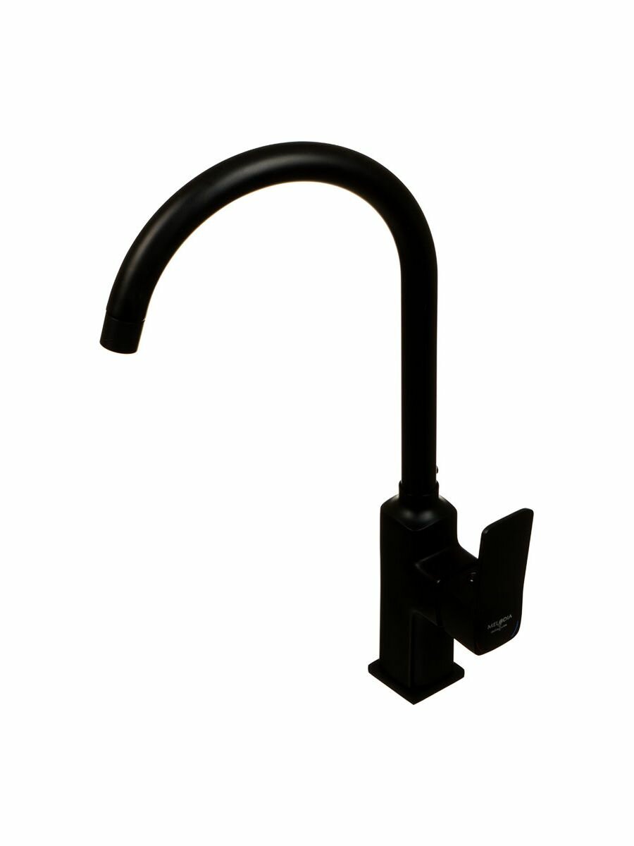 Melodia Della Vita Смеситель кухня MELODIA Etude картридж д.25мм высокий R-излив 225см MDV30015bk б/гибк. подв. черный