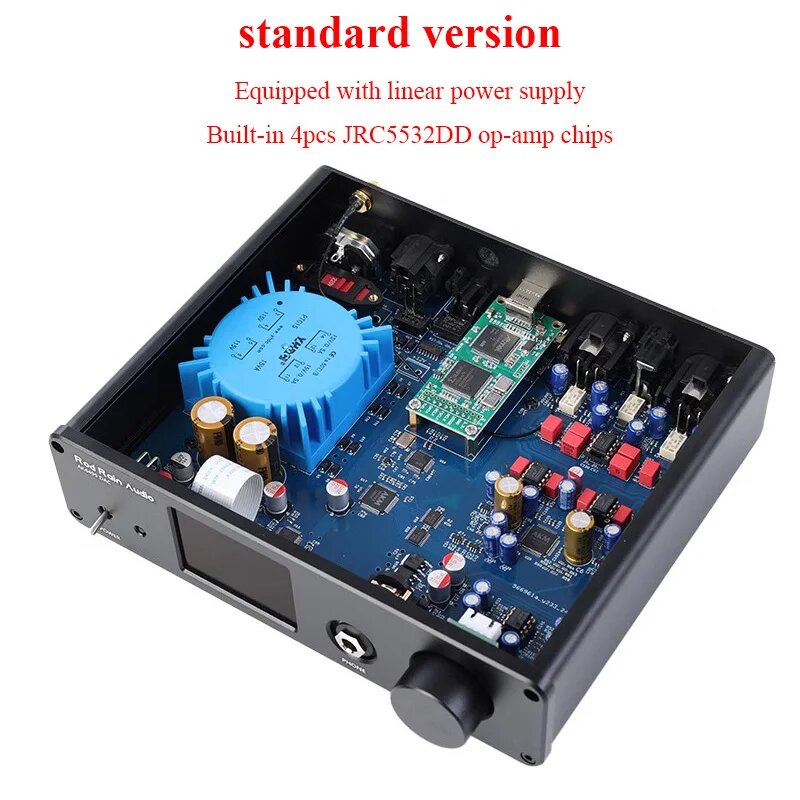 Аудиодекодер AK4499EX DAC QCC3084 Bluetooth 5.4 AC 220V-230V