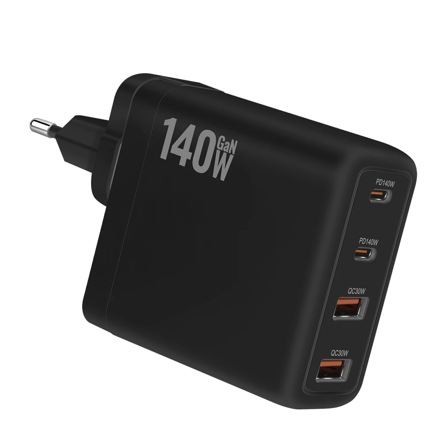140W GaN зарядное устройство 4-Port USB Type C PD для iPhone Samsung