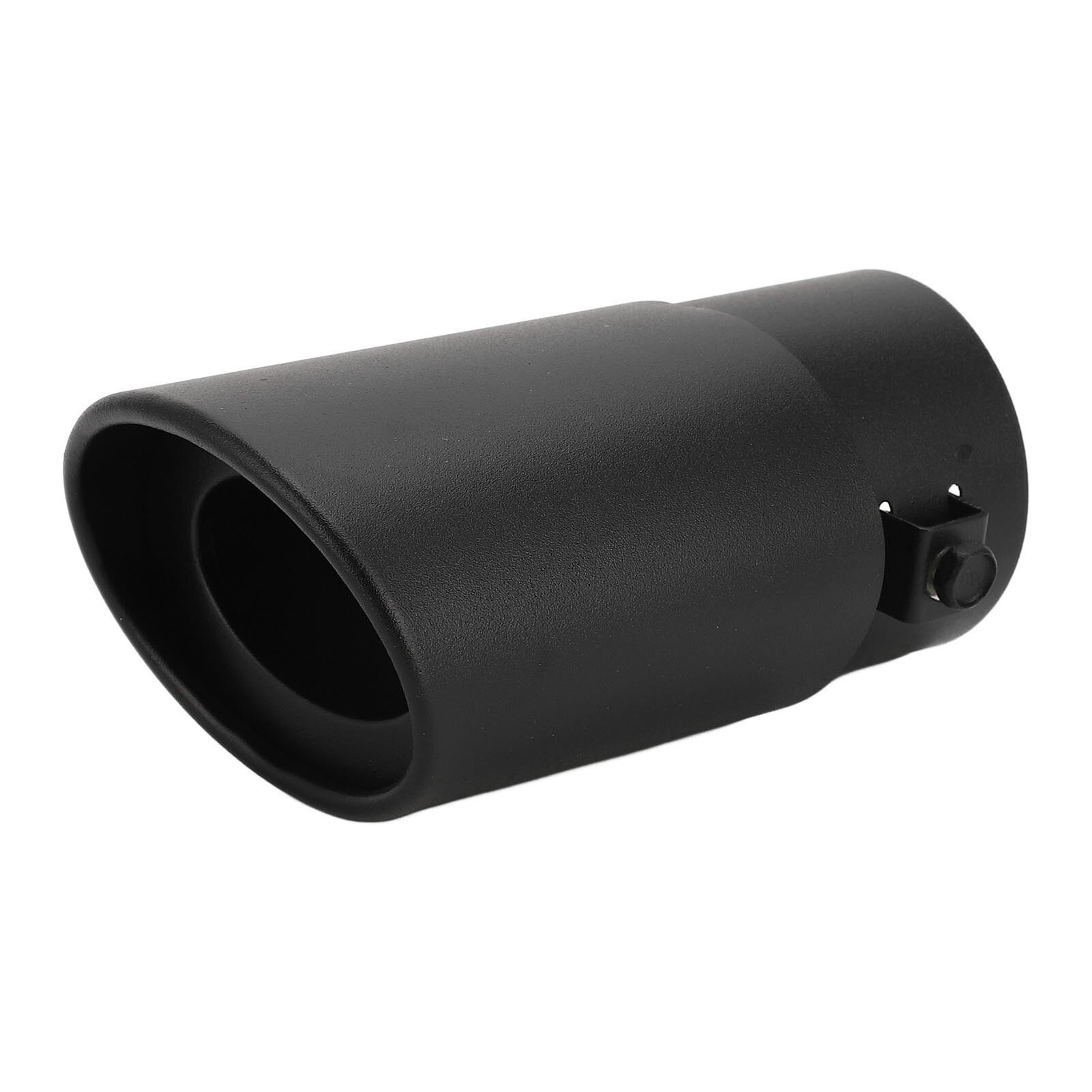 Насадка на выхлопную трубу из алюминиевого сплава, матовая черная, универсальная для автомобиля.