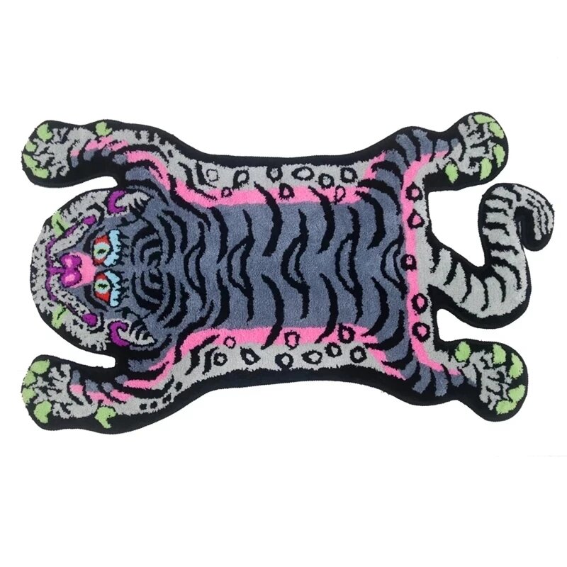 3D тигровый коврик из полиэстера Розовый, 100x60cm, B