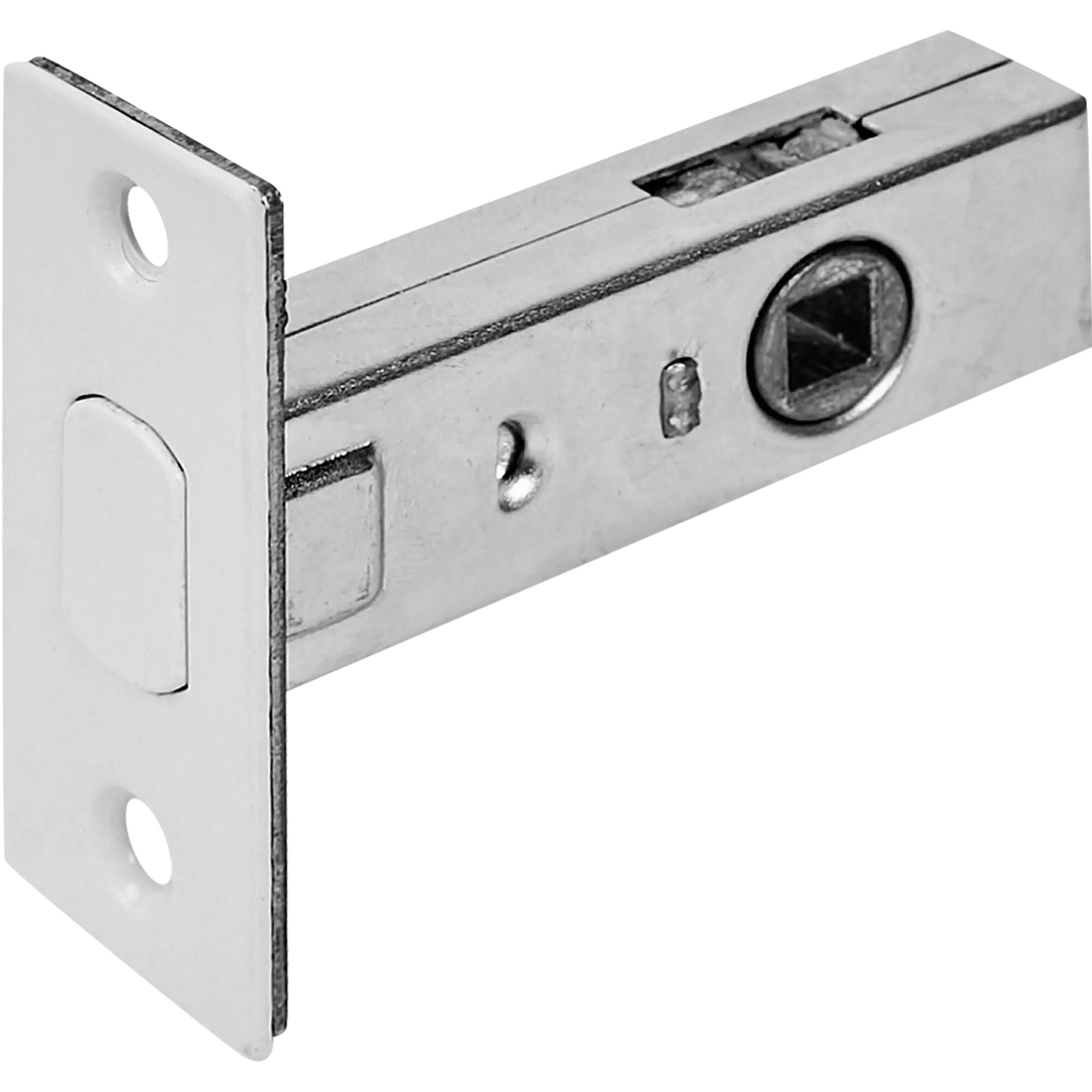 Защёлка межкомнатная стальная белого цвета 57x82x25 мм 7-45 для дверей - запирание