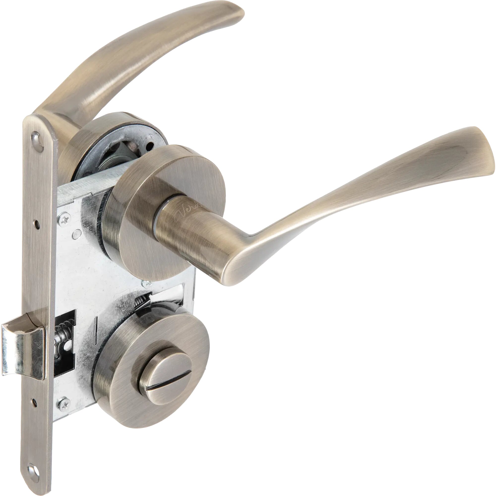 Дверные ручки 230 AB с запиранием, комплект, бронзовый цвет, для внутренних дверей