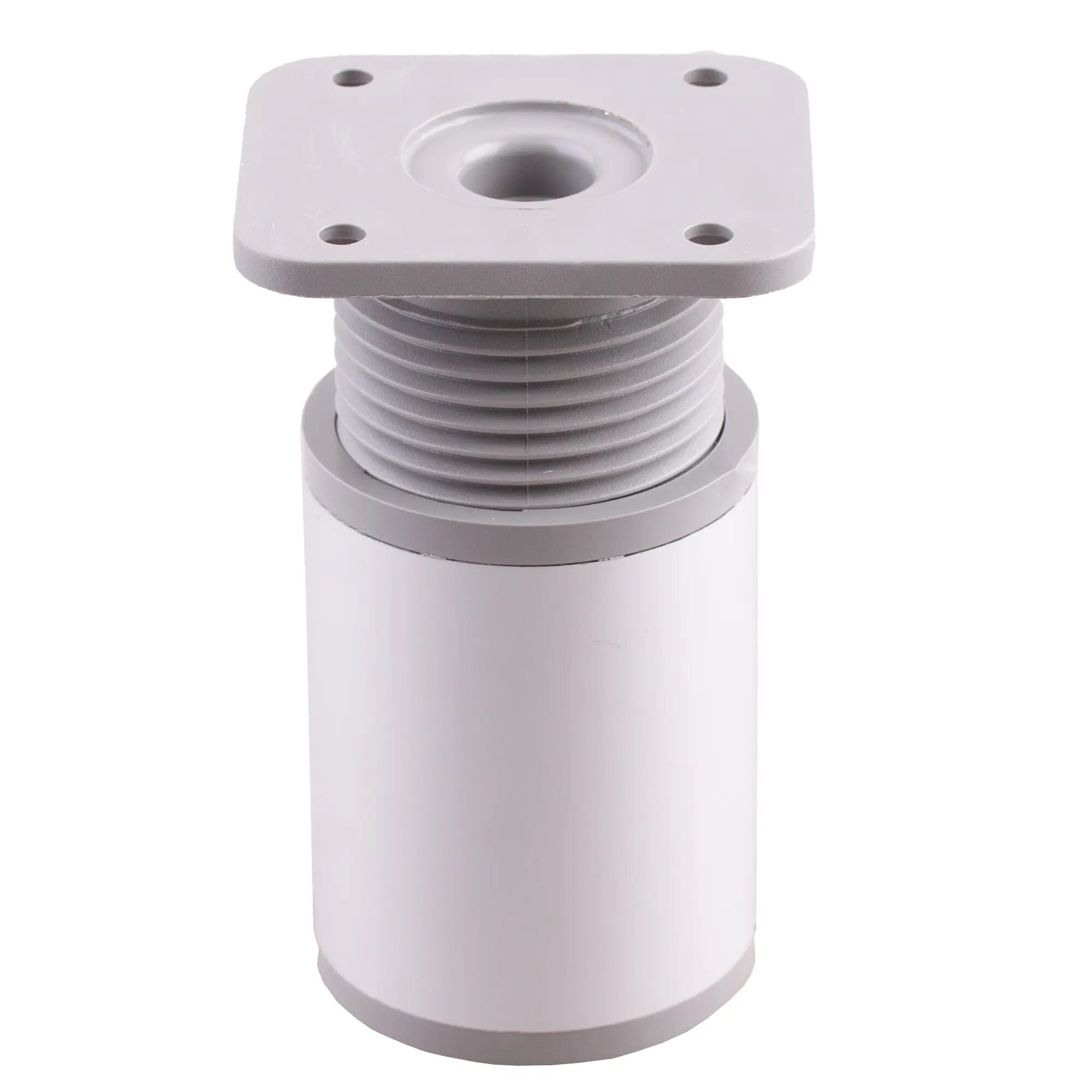 Мебельная ножка круглая 40 мм, высота 60 мм, матовый хром, декоративный элемент