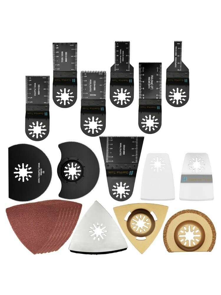 Набор гибридных универсальных пильных полотен 24шт, универсальные аксессуары для инструментов с поворотным пильным полотном