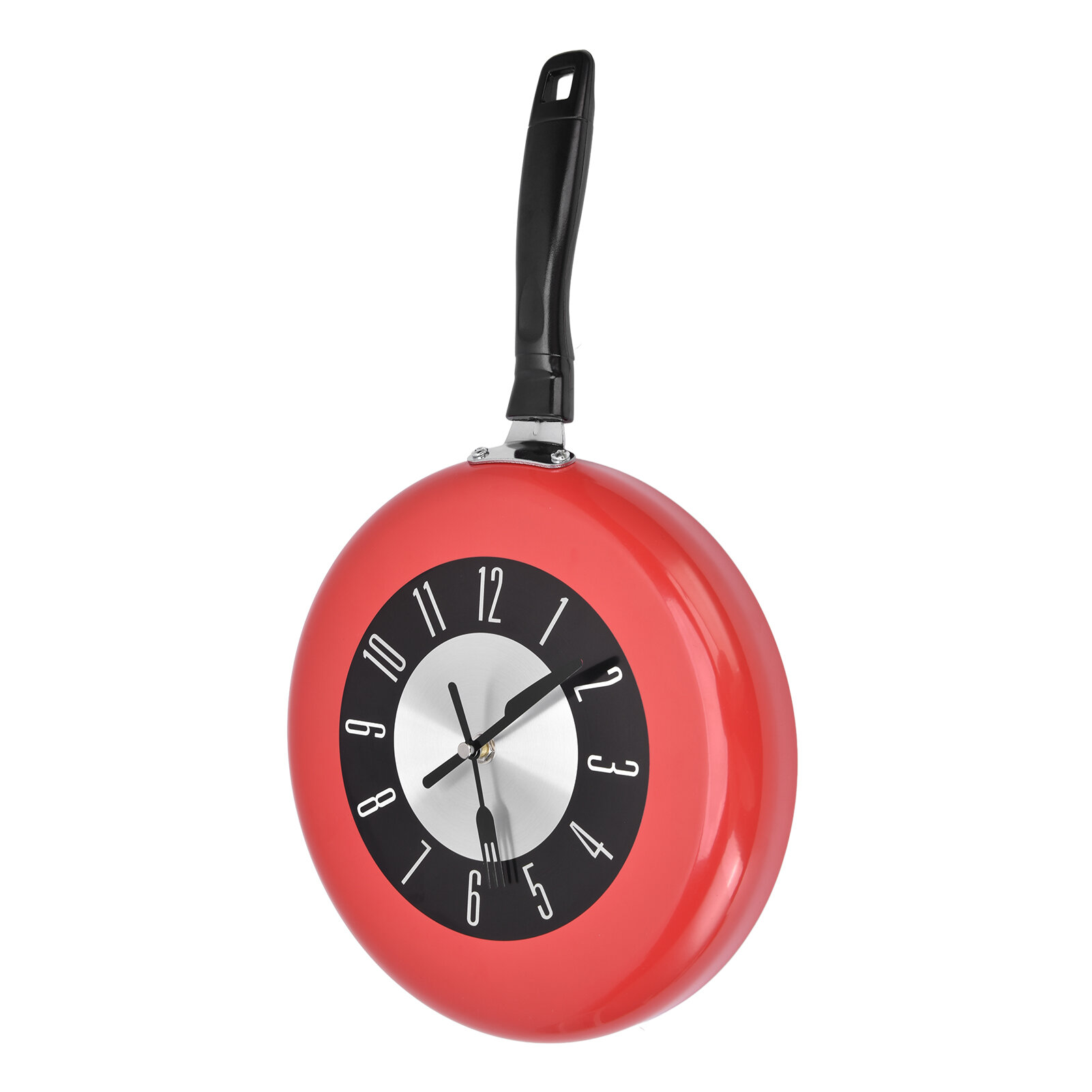 Настенные часы для сковороды, алюминиевый кухонный горшок, декоративные подвесные часы для баров в столовой